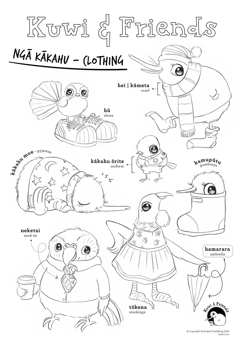 Sharpen up on your te reo Māori, while you colour! – General Collective